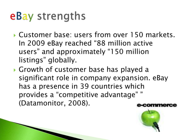 Ebay swot summary | PPT