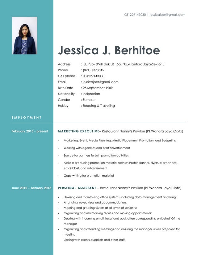 JESSICA CV 2016 | PDF