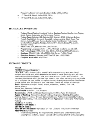 Ashwani Profile | DOC