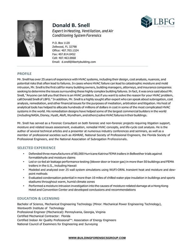 Donald_Snell_BriefCV | PDF