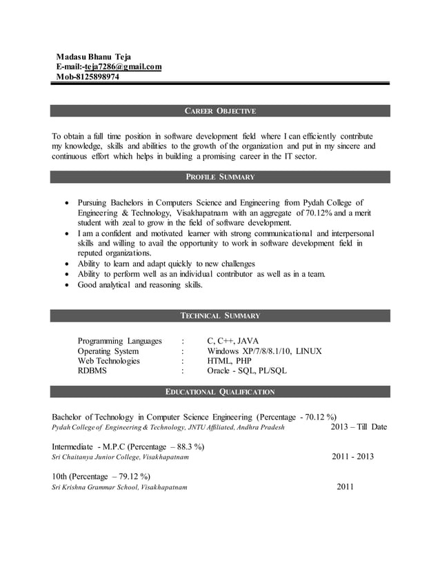 Madasu Bhanu Teja | PDF