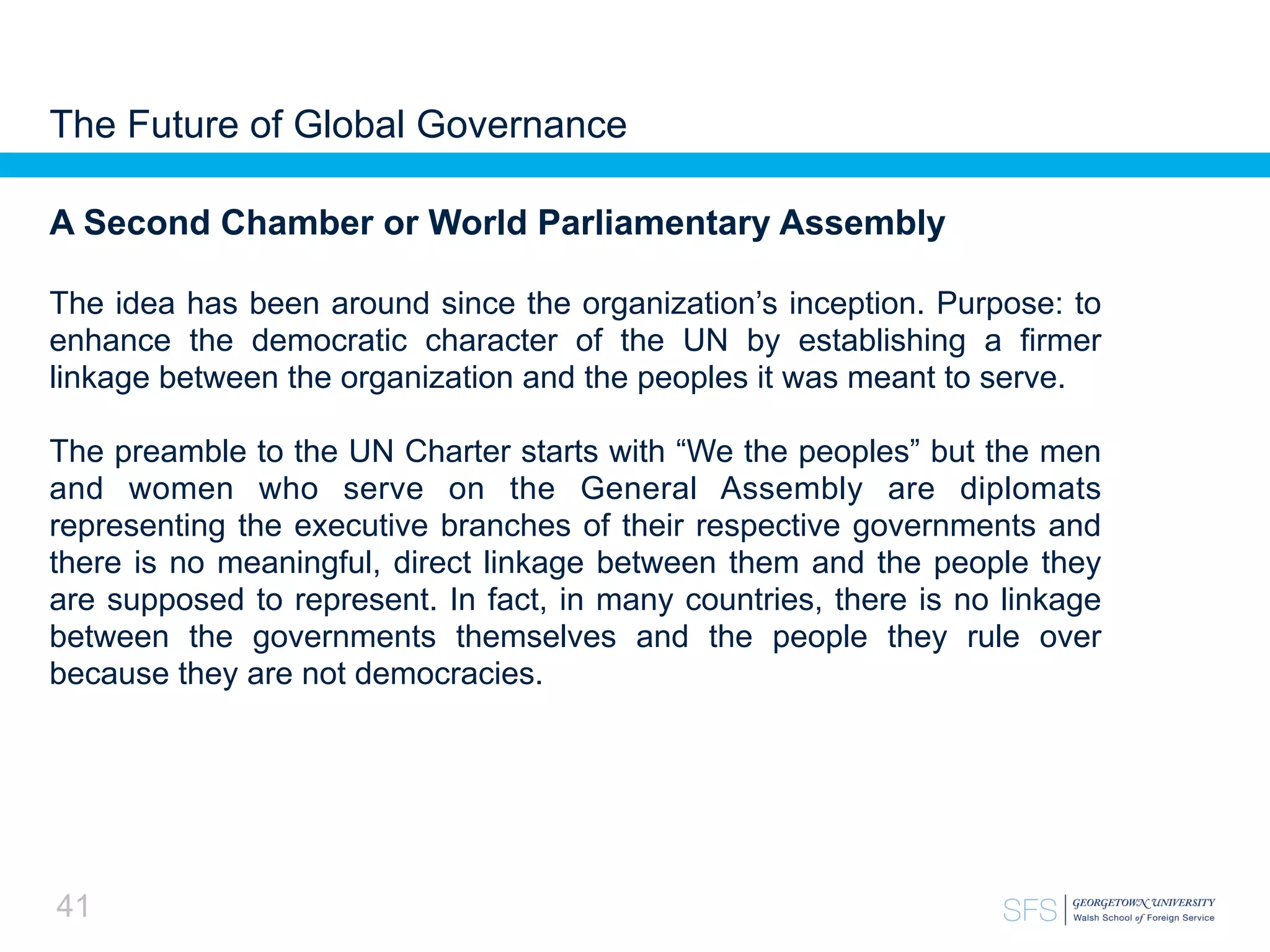 Global Governance in the 21st Century: The Future at Risk (Augusto ...