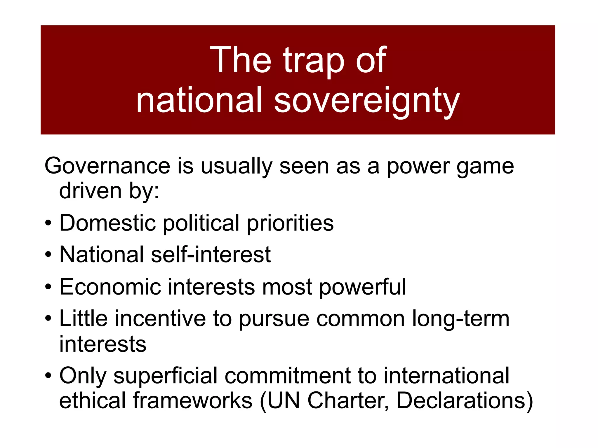 ebbfgovernance arthur dahl governance and the sdg | PPT