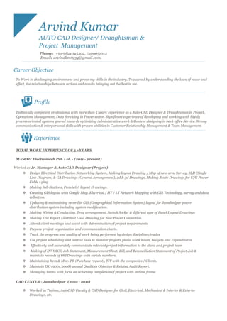 ARVIND CV | DOC | Civil Engineering Industry | Industries