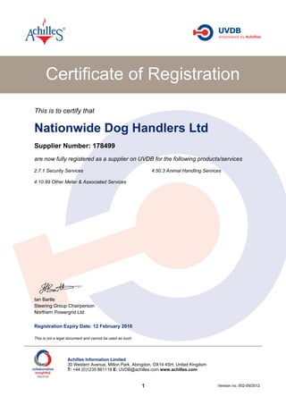 Achilles Certificate | PDF