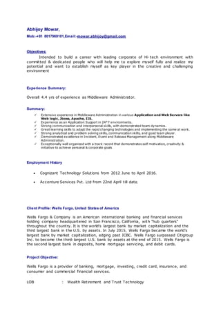 Abhijoy Mowar Resume | PDF