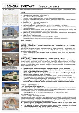 CV_Eleonora Portacci_EN | PDF