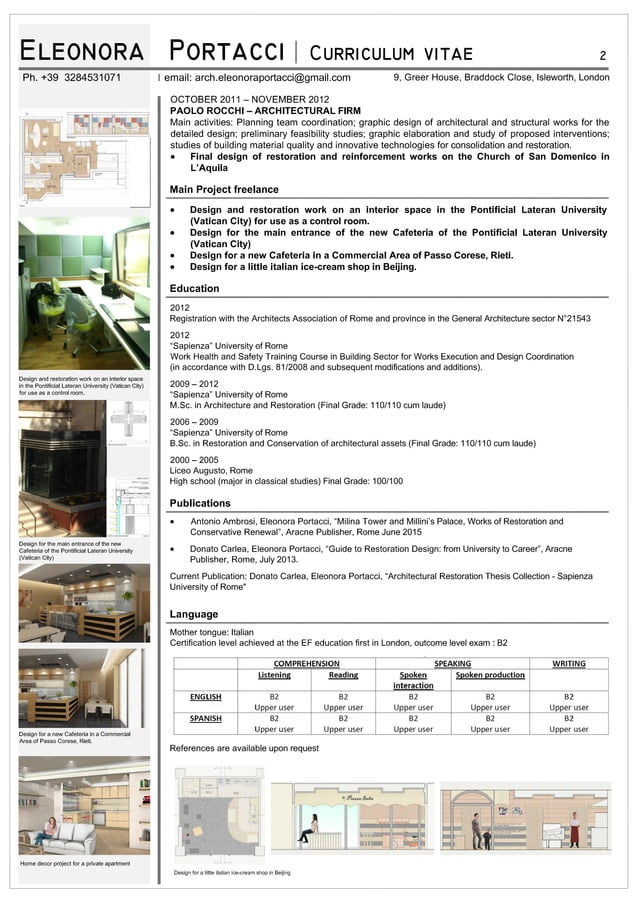 CV_Eleonora Portacci_EN | PDF