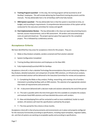 MGT2 - GenRays HRIS Project Charter | PDF