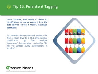 18 Tips for Data Classification - Data Sheet by Secure Islands | PPT