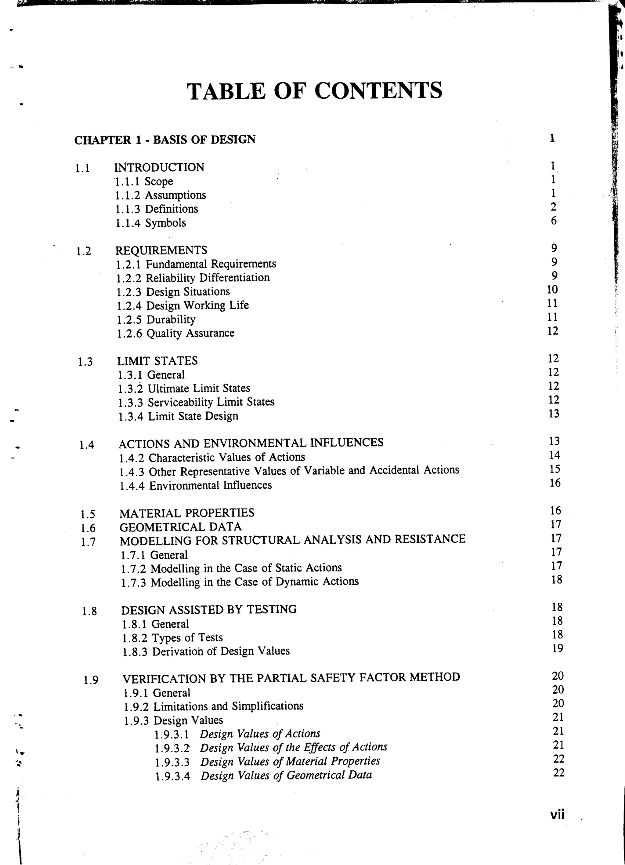 Ebcs 1 basis of design actions on structures | PDF