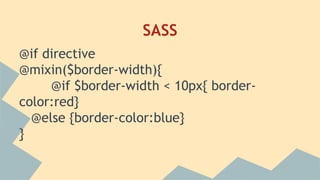 Sass presentation | PPT