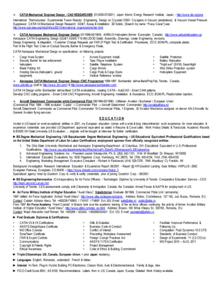 Mechanical Aerospace Project Design Eng experienced-Cezar P | DOCX