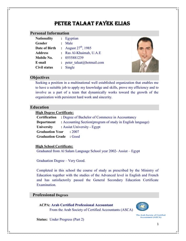 Peter Elias - Updated CV | PDF