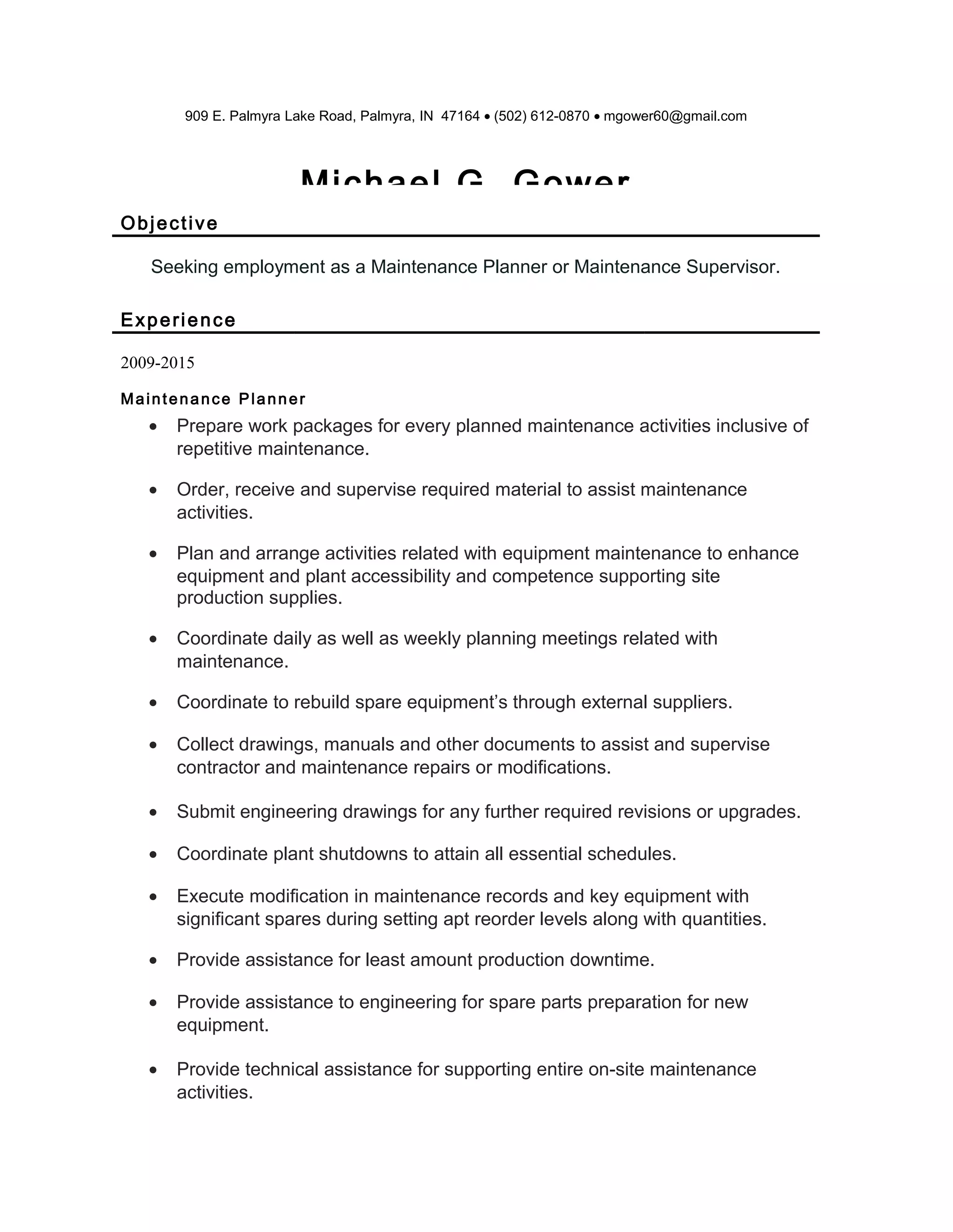Mike Resume | DOC