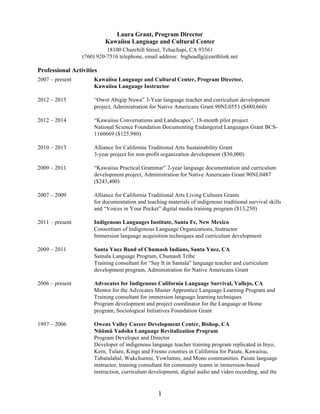 Bio Laura Grant 2015 | PDF