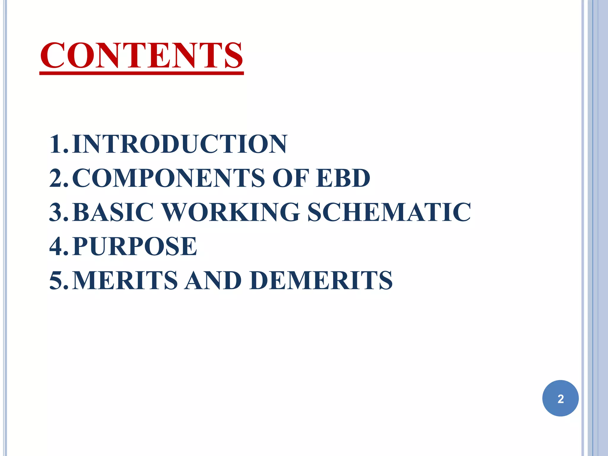 Electronic Brake force distribution (EBFD) | PPTX