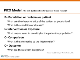 Module 2: Evidence-Based Dental Public Health | PPT