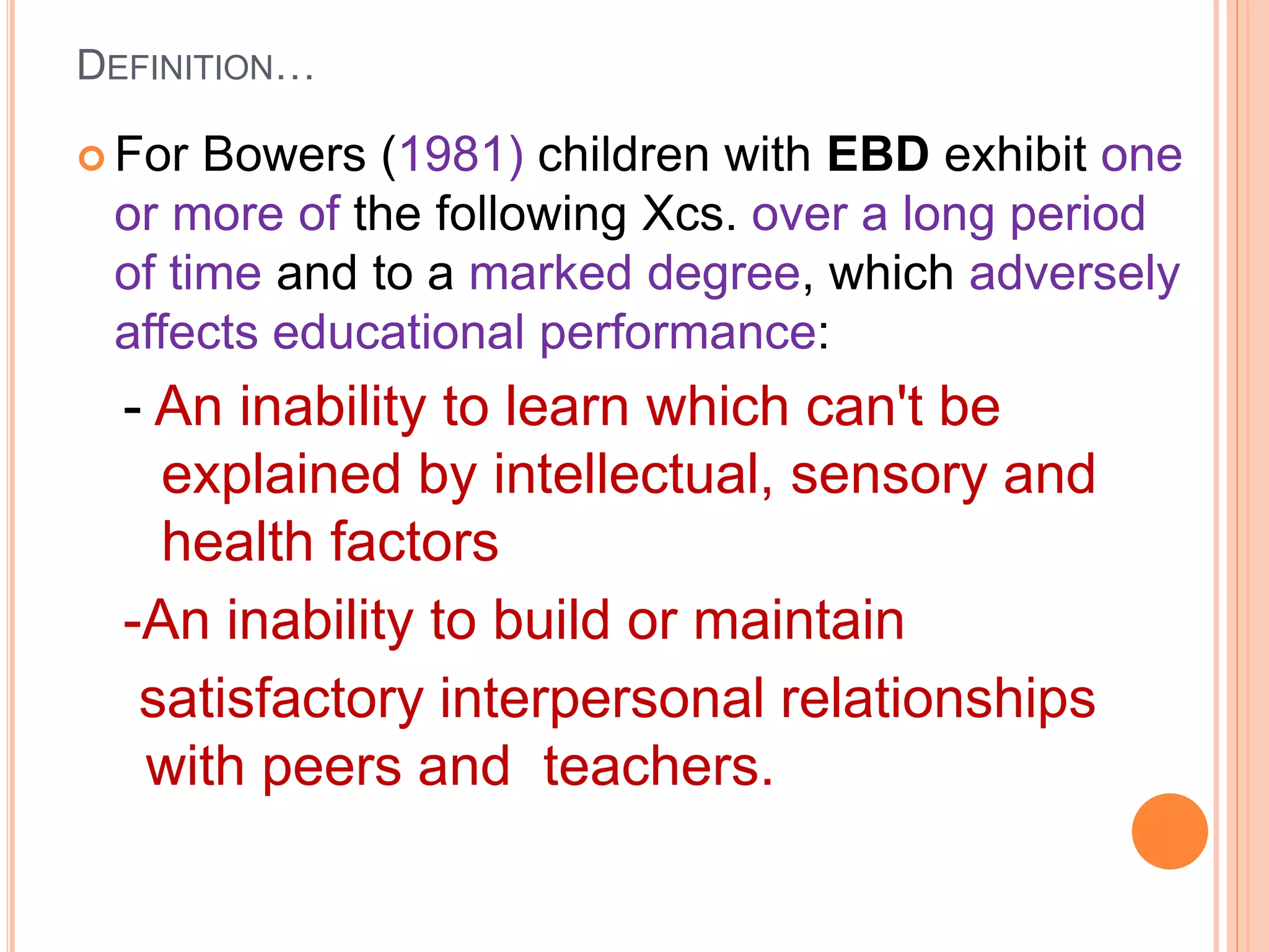 EBD_ PPT_2.pptx | Brain and Nervous System Disorders | Diseases and ...