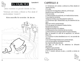 Jonás y el Gran Pez - EBDV 2012 - IBMaranatha | PDF