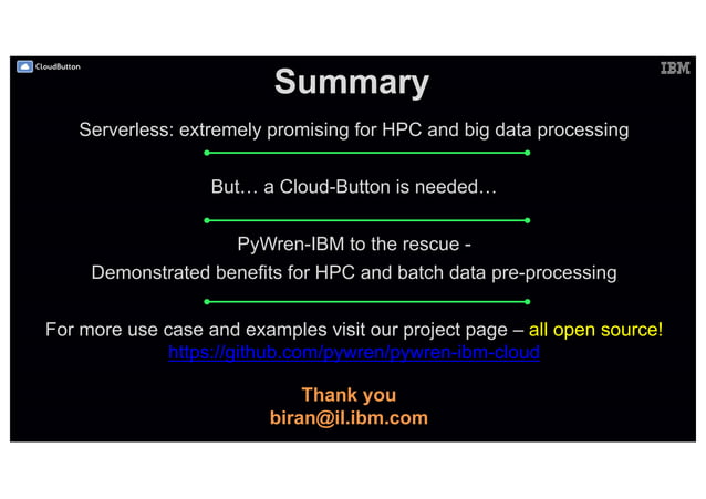 Your easy move to serverless computing and radically simplified data processing | PPT