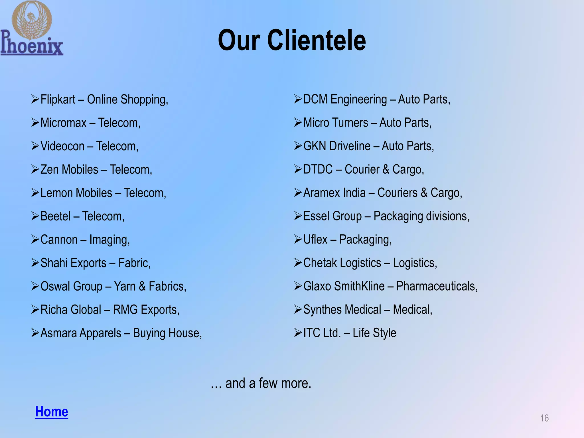 Phoenix - Company Profile | PPSX