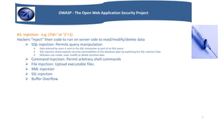 OWASP -Top 5 Jagjit | PPT