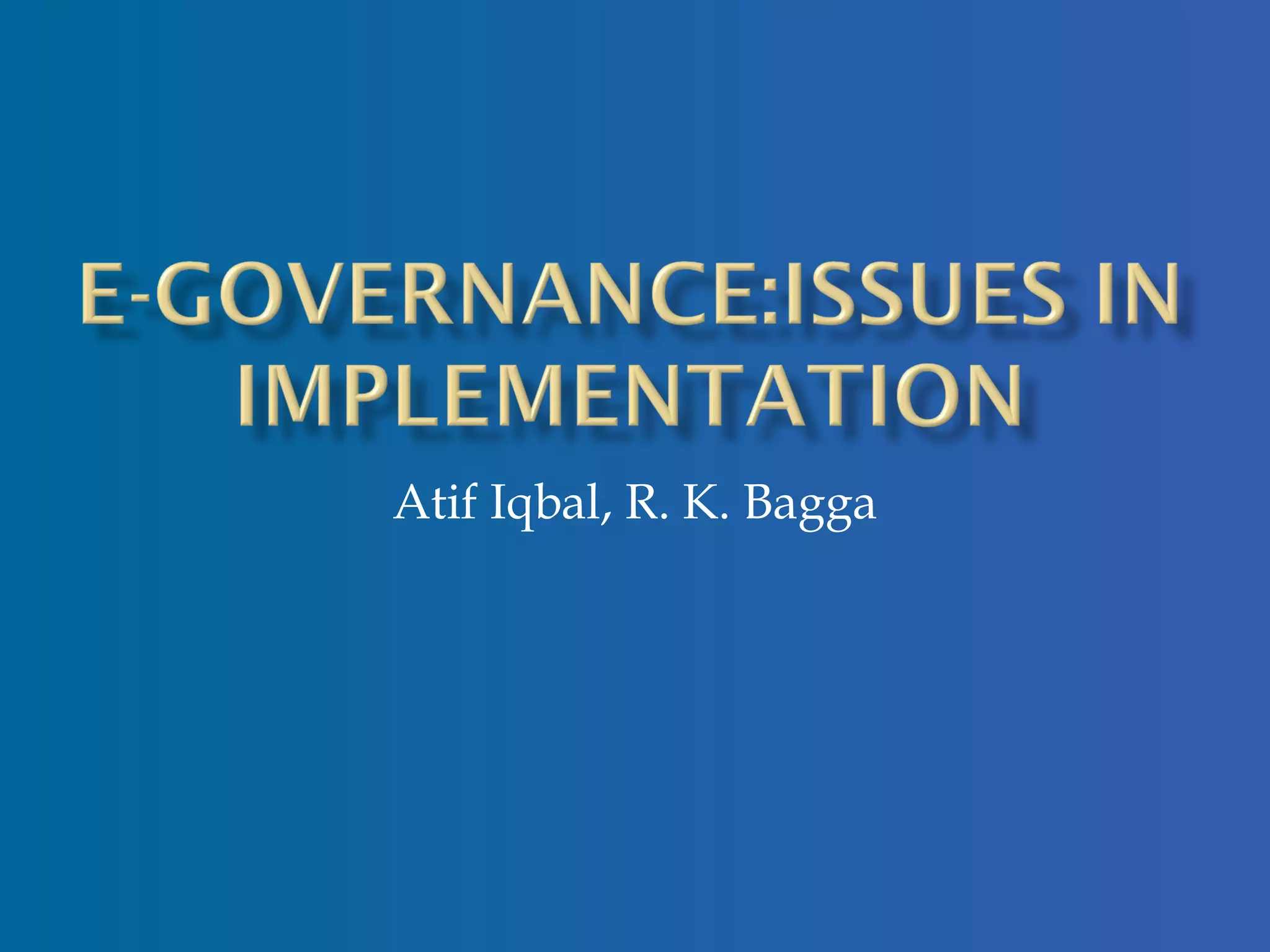 e-governance | PPT