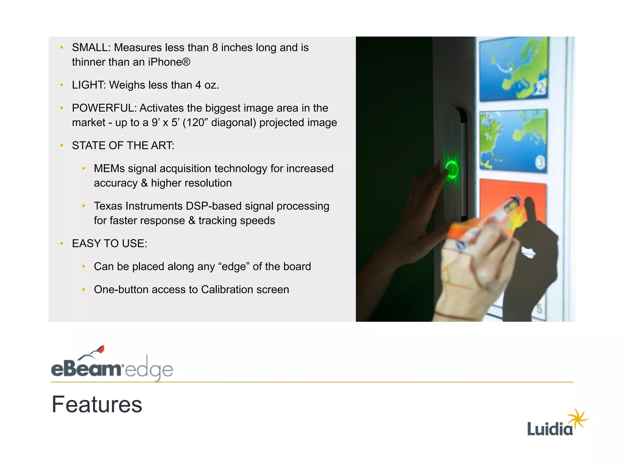 Luidia eBeam Edge Intro June 2009 | PDF