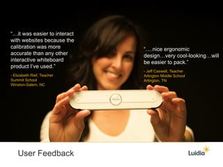 Luidia eBeam Edge Intro June 2009 | PDF