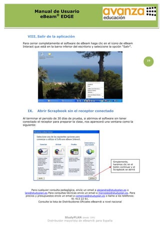 Ebeam edge Manual Usuario | PDF