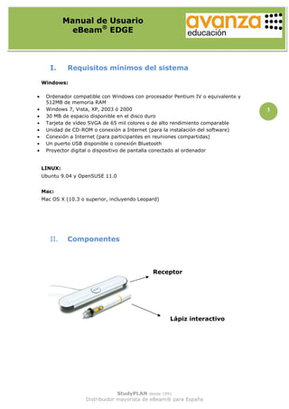 Ebeam edge Manual Usuario | PDF