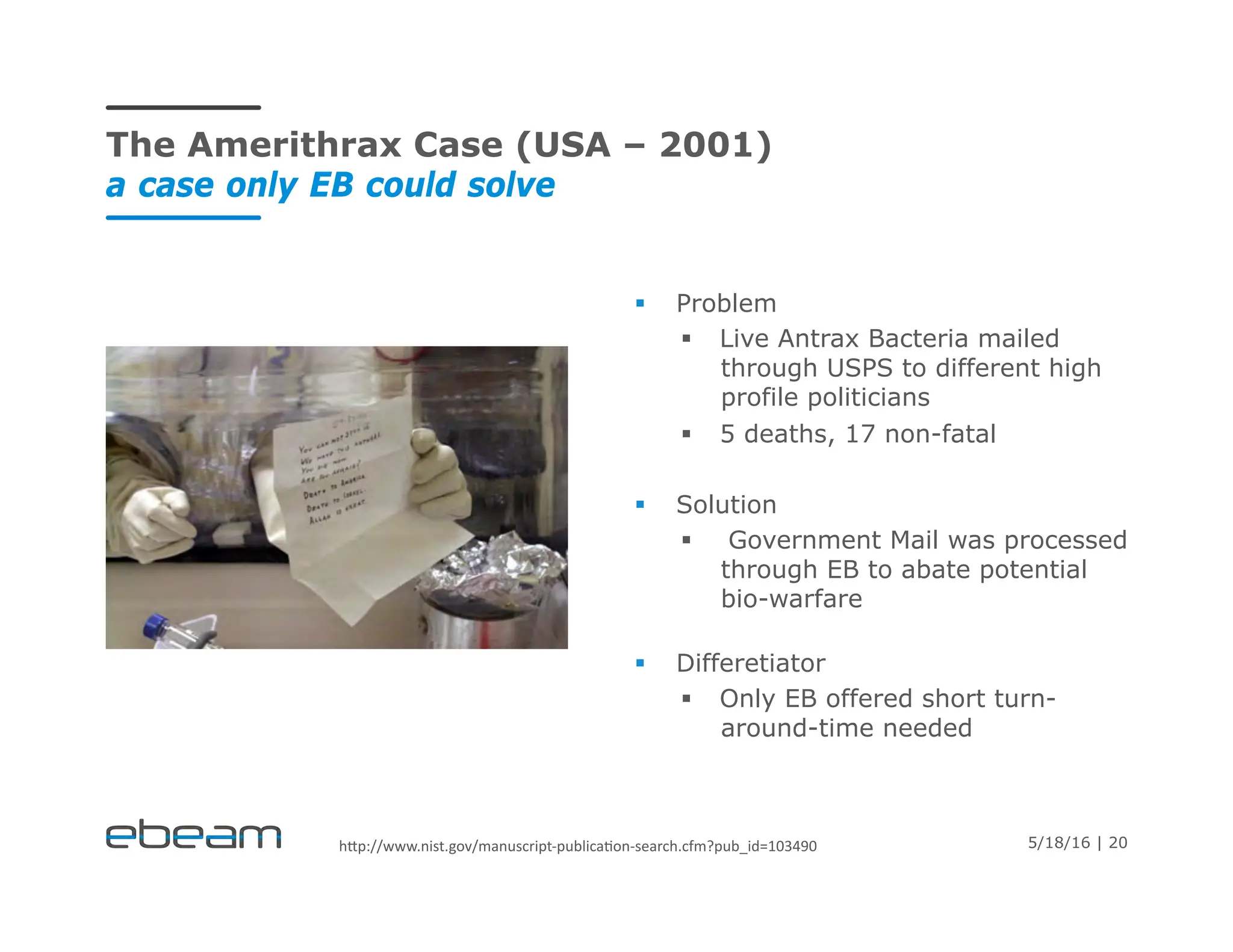 Ebeam Sterilization of Medical and Food Packaging Enabled by Compact ...