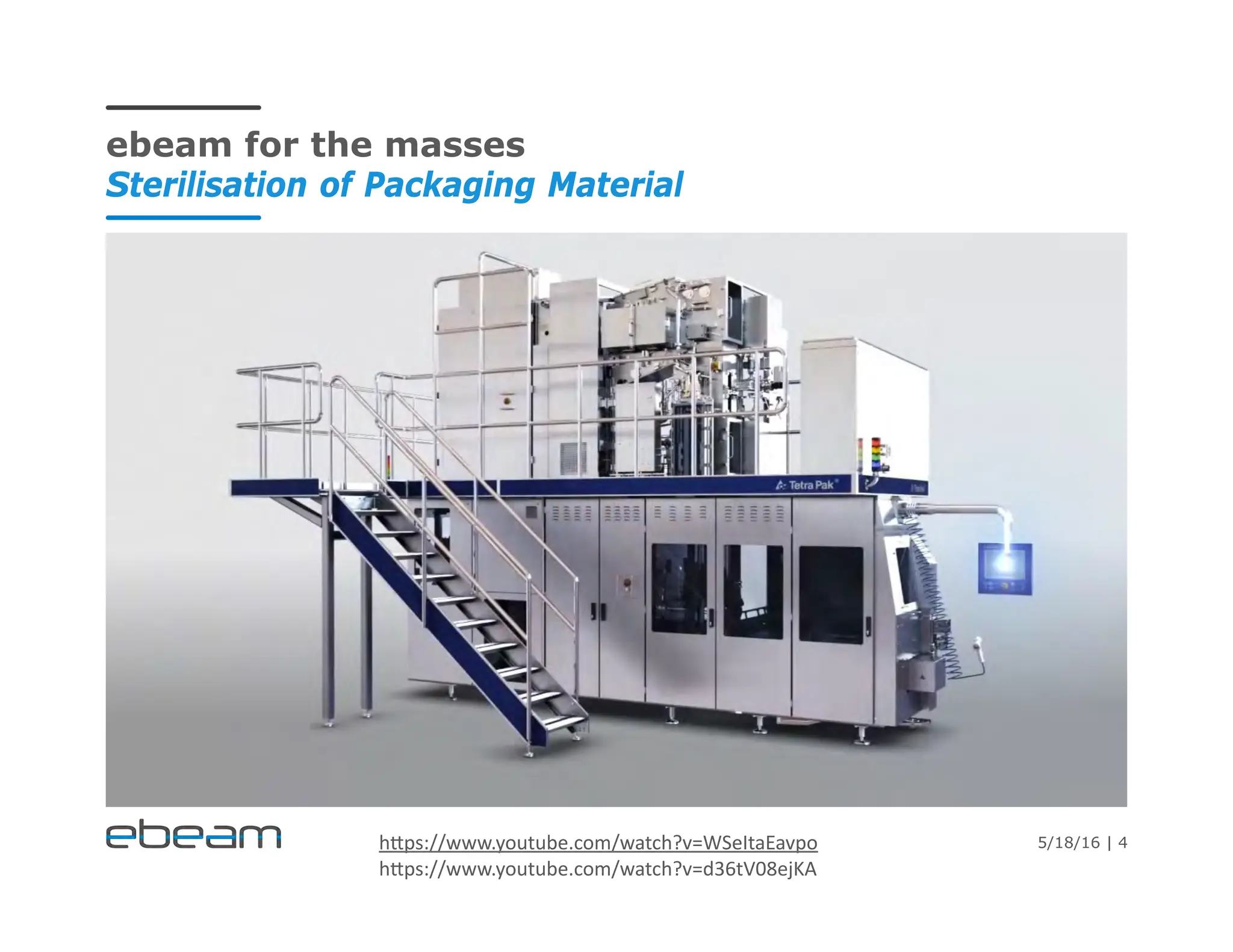 Ebeam Sterilization of Medical and Food Packaging Enabled by Compact ...