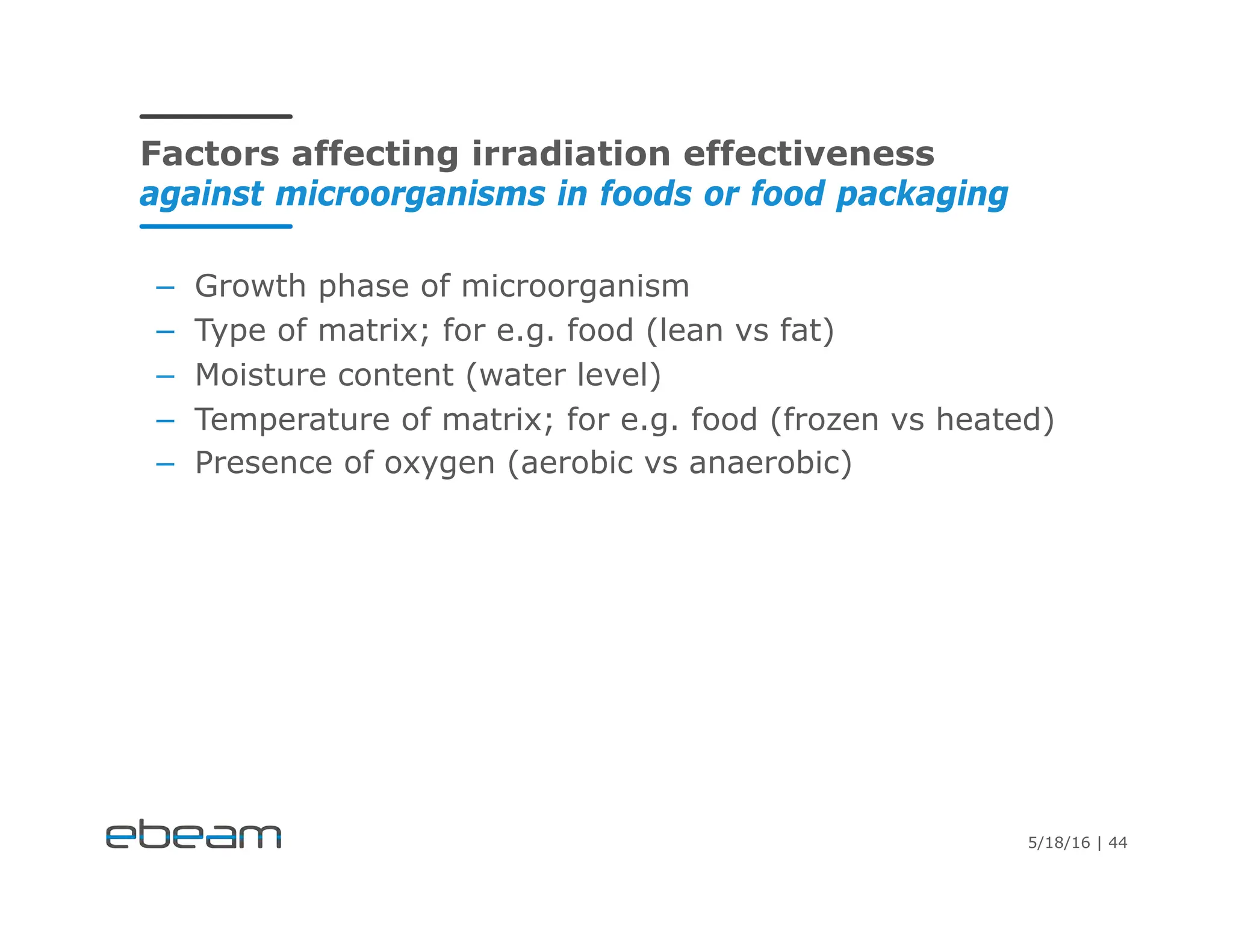 Ebeam Sterilization of Medical and Food Packaging Enabled by Compact ...