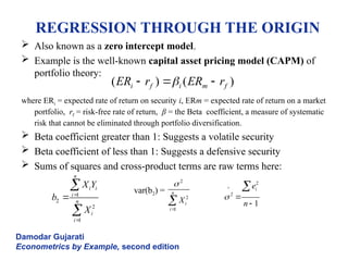 THE LINEAR REGRESSION MODEL: AN OVERVIEW | PPT
