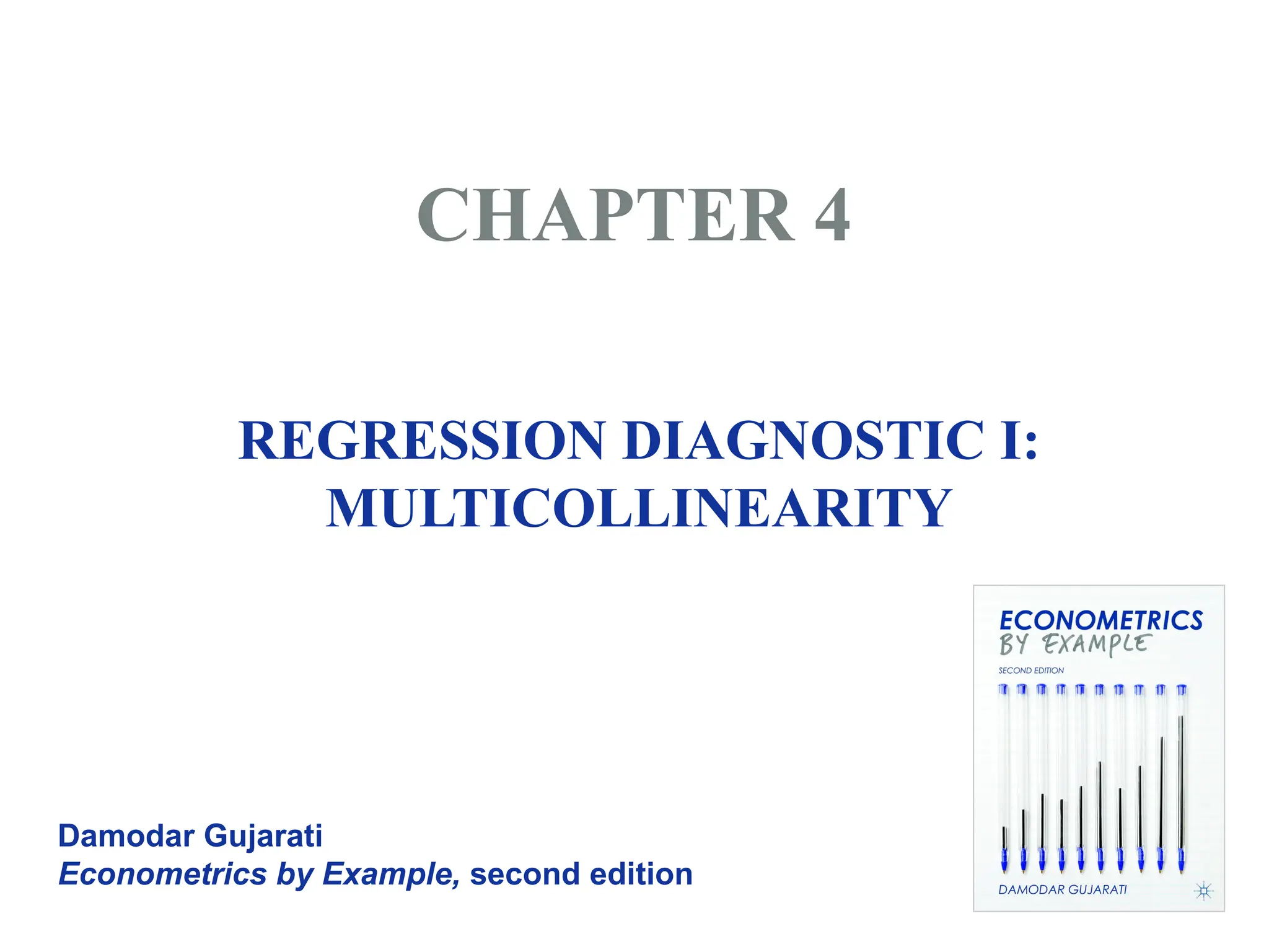REGRESSION DIAGNOSTIC I: MULTICOLLINEARITY | PPT