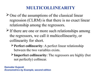 Regression Diagnostic 1 - Multicollinearity | PPT