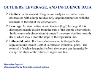 REGRESSION DIAGNOSTIC IV: MODEL SPECIFICATION ERRORS | PPT
