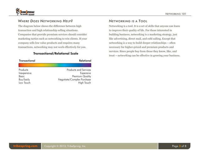 Professional Networking 101 | PDF