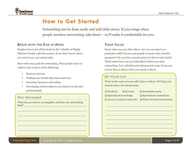 Professional Networking 101 | PDF