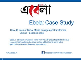 Ebela: Social Media Marketing_Case Study | PPT