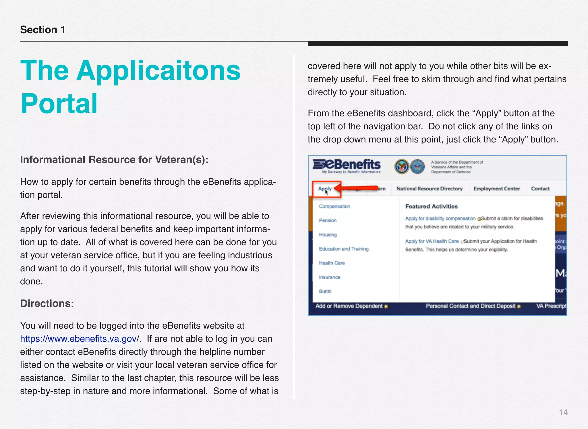eBenefits guide book | PDF
