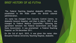 Museum Techniques: IT seminar presentation at AE-FUTHA | PPTX