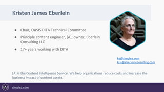 DITA and Metadata on an Enterprise Scale | PDF