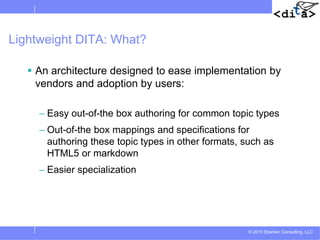 The Past and Future of DITA with Kristen James Eberlein | PPTX