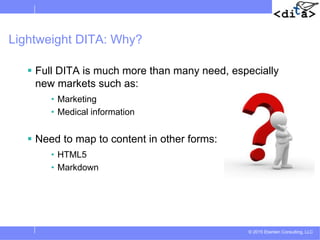 The Past and Future of DITA with Kristen James Eberlein | PPT