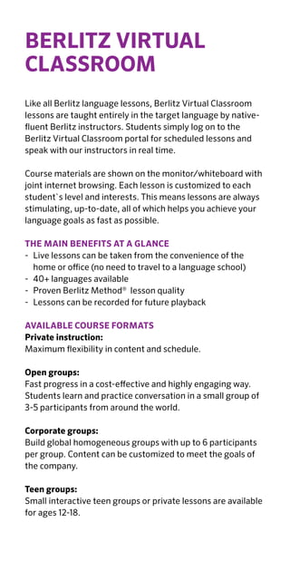 eBerlitz Solutions | PDF