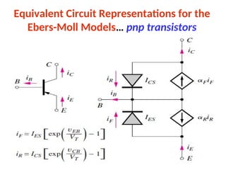 Eber model of a transistor and other models | PPT