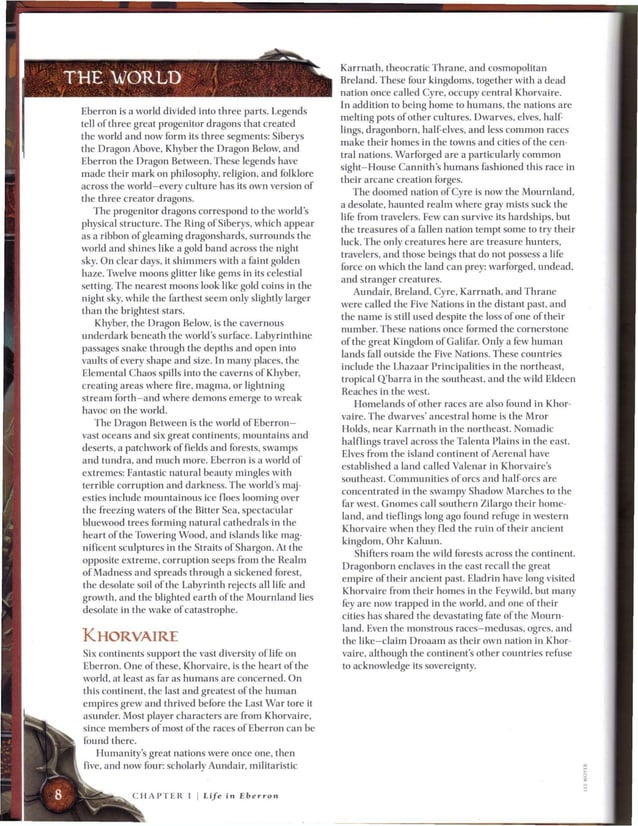 Eberron Players Guide | PDF | Roleplaying Games | Games and Puzzles